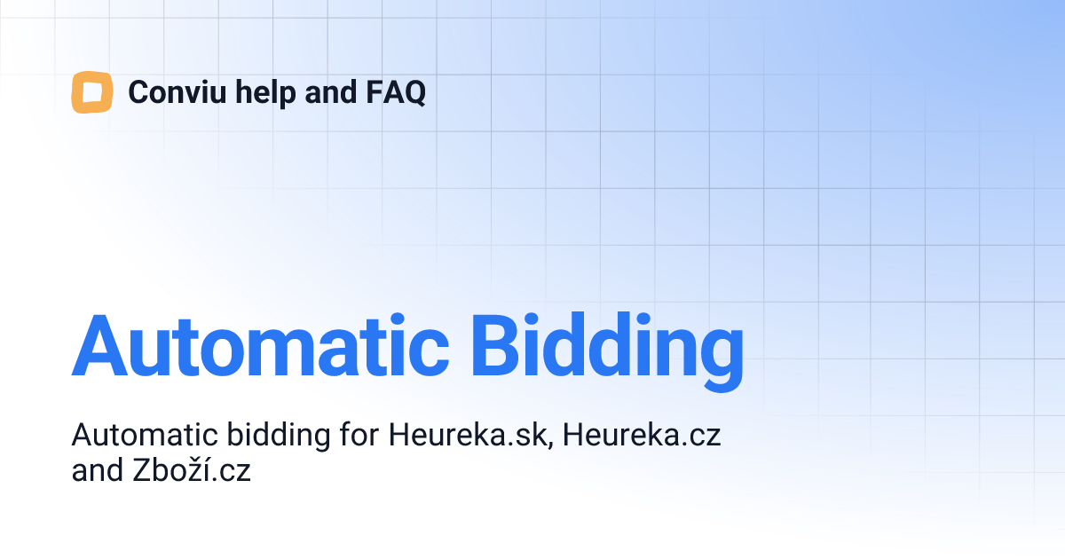 Automatic Bidding | Conviu help and FAQ